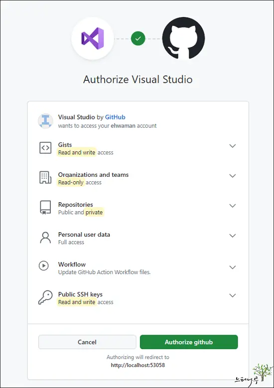 비주얼 스튜디오(Visual Studio)에서 GitHub 연동 및 Git 사용 방법